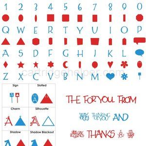 Cricut | Office | Cricut George And Basic Shapes Font | Poshmark